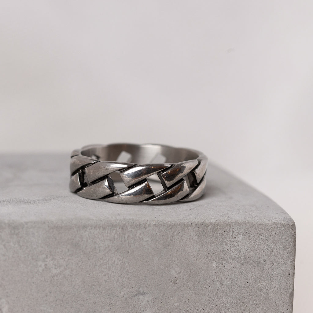 MEN'S RING - MÉTIS - STAINLESS STEEL – NEUF.VINGT.CINQ