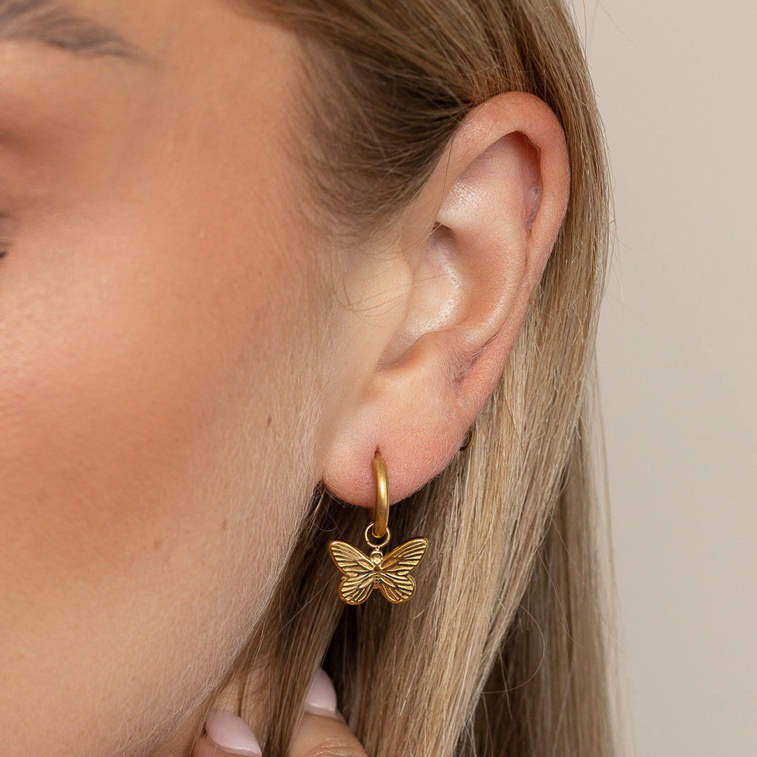 LES PAPILLONS - GOLD | BOUCLES D'OREILLES | BIJOUTERIE NEUF.VINGT.CINQ